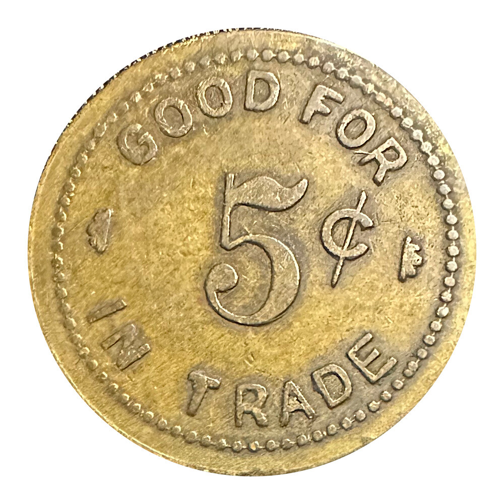 >Dock Kinnison Drugs 5C Trade Token - 2122 St. Joseph Ave. - Nice ...