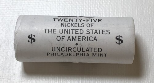 U.S. Roll of 25 Nickels - Philadelphia Mint Uncirculated | Property Room