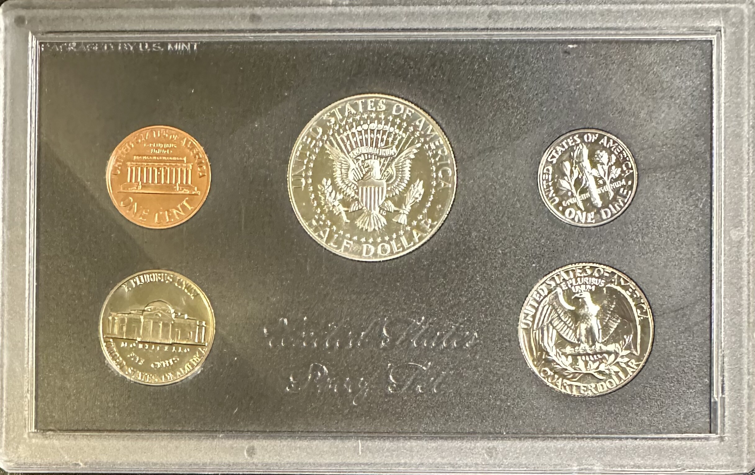>1969-S U.S. Proof Set - 5 Coins Including Kennedy Half in Original ...