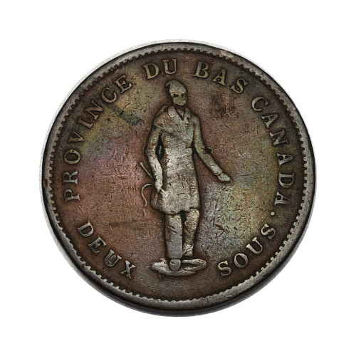 *1837 Province of Bas Canada One Penny Bank Token | Property Room