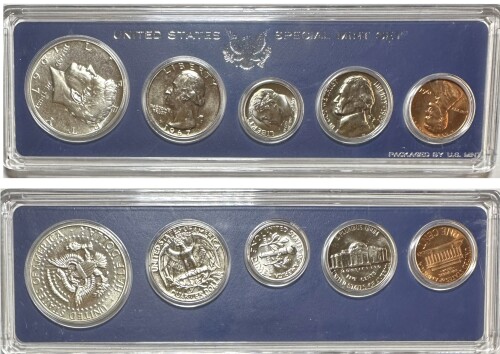 1967 U.S. Silver Special Mint Set - Includes the Kennedy Half Dollar ...