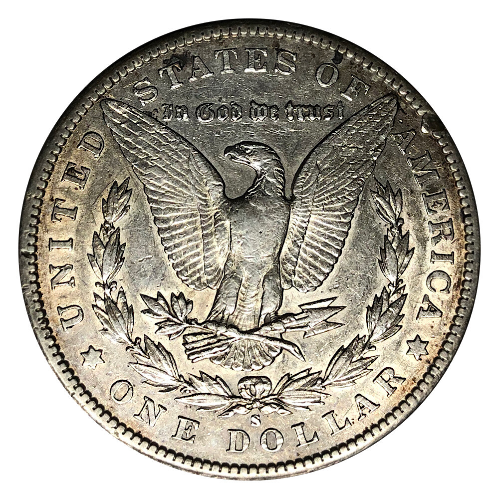 >1902-S U.S. Silver Morgan Dollar - Rose Toning | Property Room