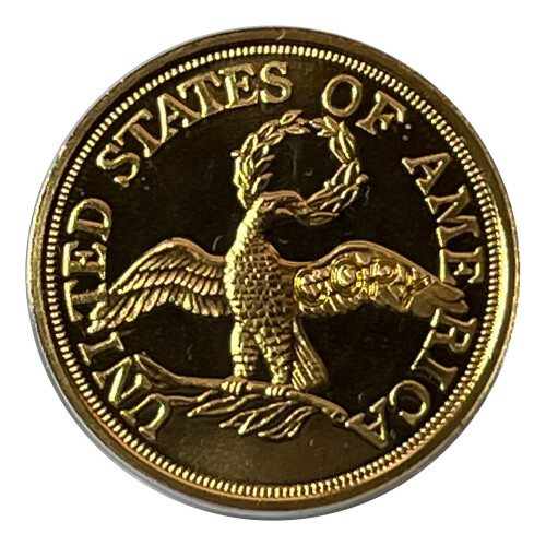 * 1795 24K Gold Layered Tribute Proof Draped Bust $10 Gold Copy Coin ...