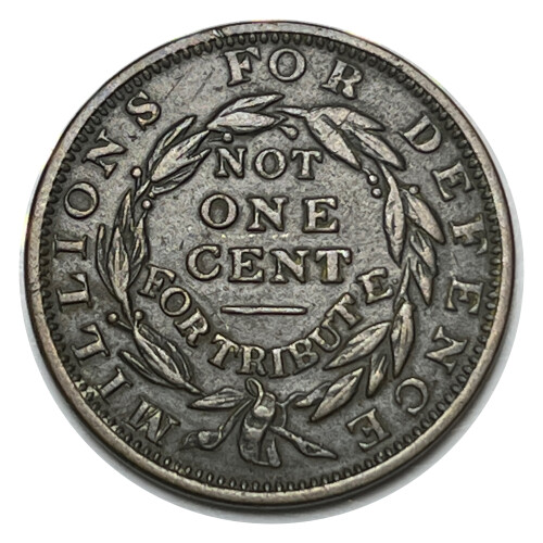 * 1837 Liberty Not One Cent For Tribute Hard Times Token | Property Room