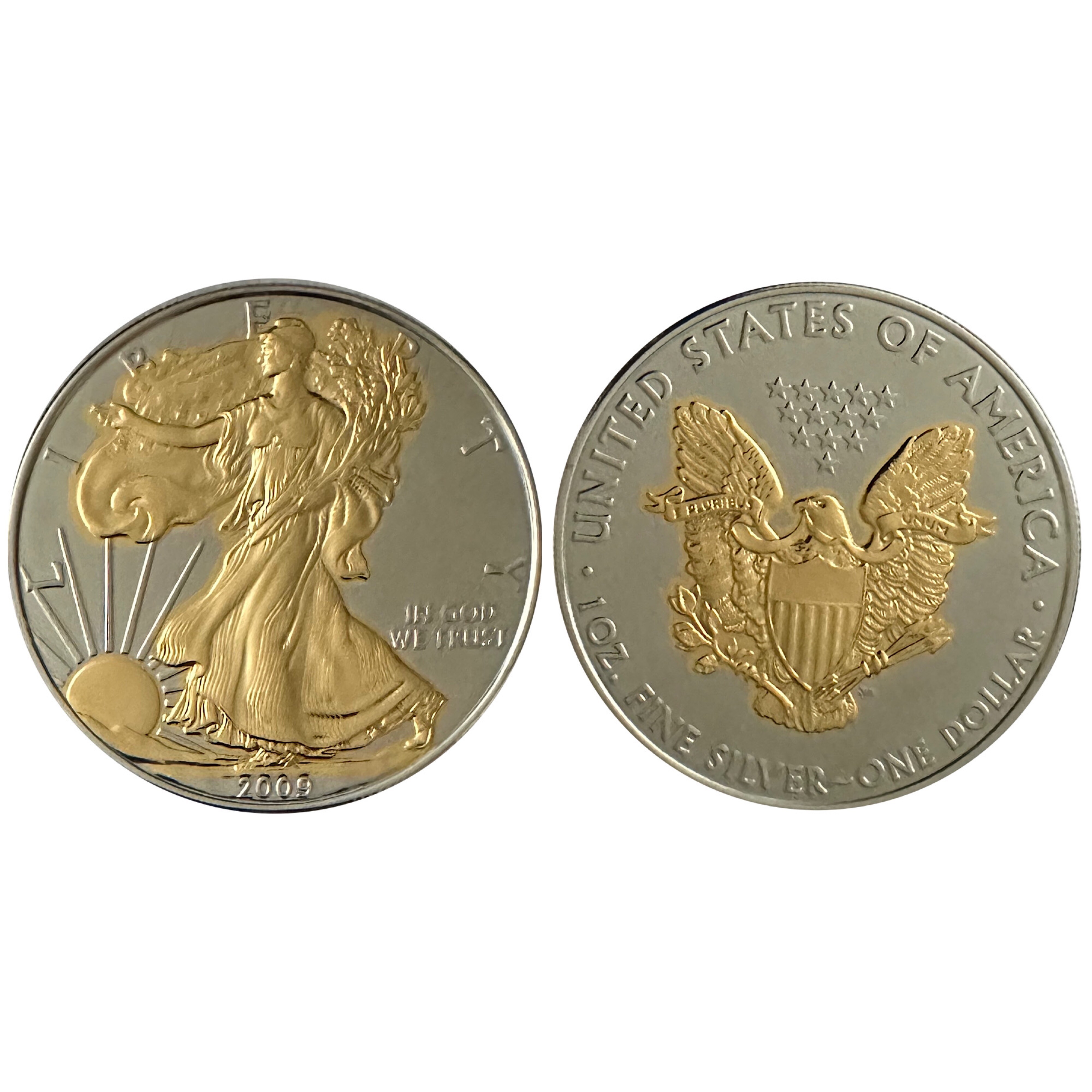 >2009 U.S. Silver American Eagle 2-Tone Coin - Vault Verification ...