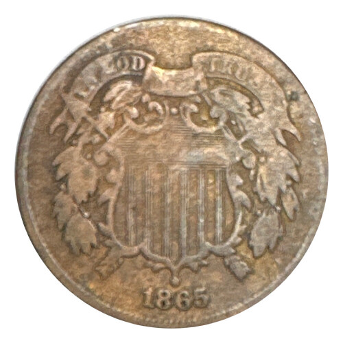 - 1865 U.S. Union Shield Two Cent Piece | Property Room