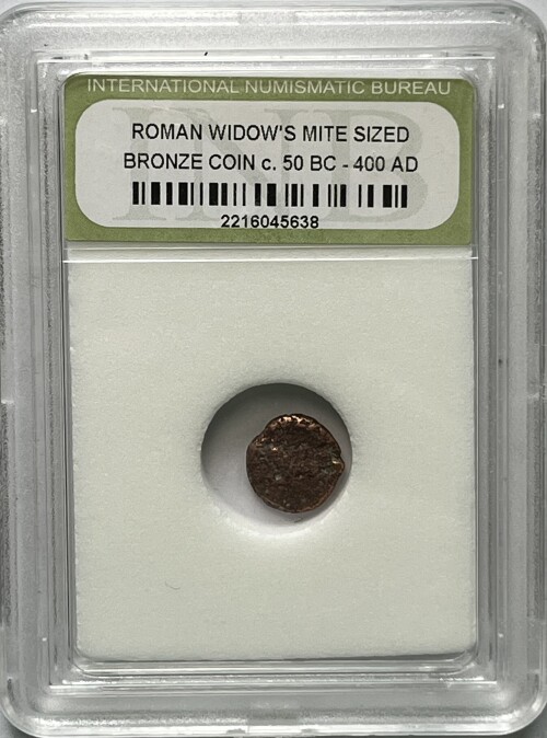 * Roman Widow's Mite Sized Bronze Coin c. 50 BC - 400 AD - Intl ...