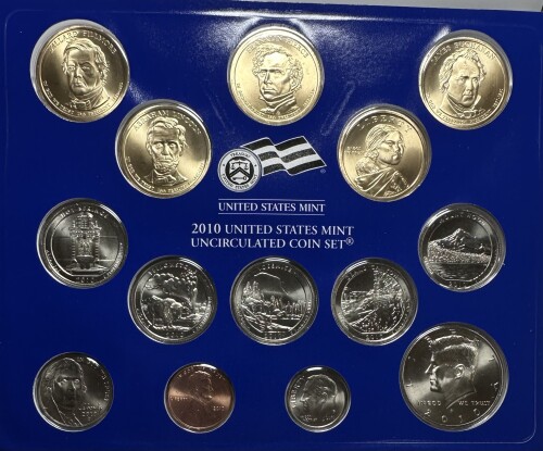 2010-P U.S. Mint Uncirculated Coin Set - Includes 5 $1 Coins (4 ...