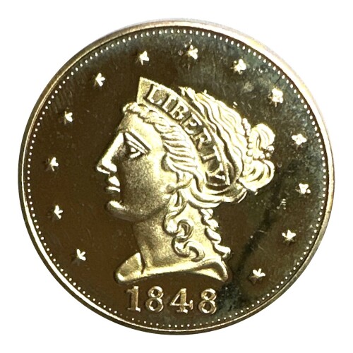 1848 U.S. 2 1/2 Dollar 24k Gold Layered "Replica" Coin - America's Gold ...