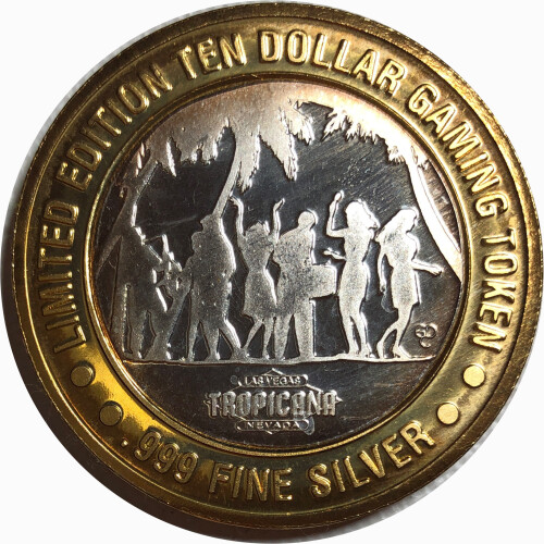 Silver Strike! Limited Edition $10 Silver Gaming Token - Tropicana Las ...