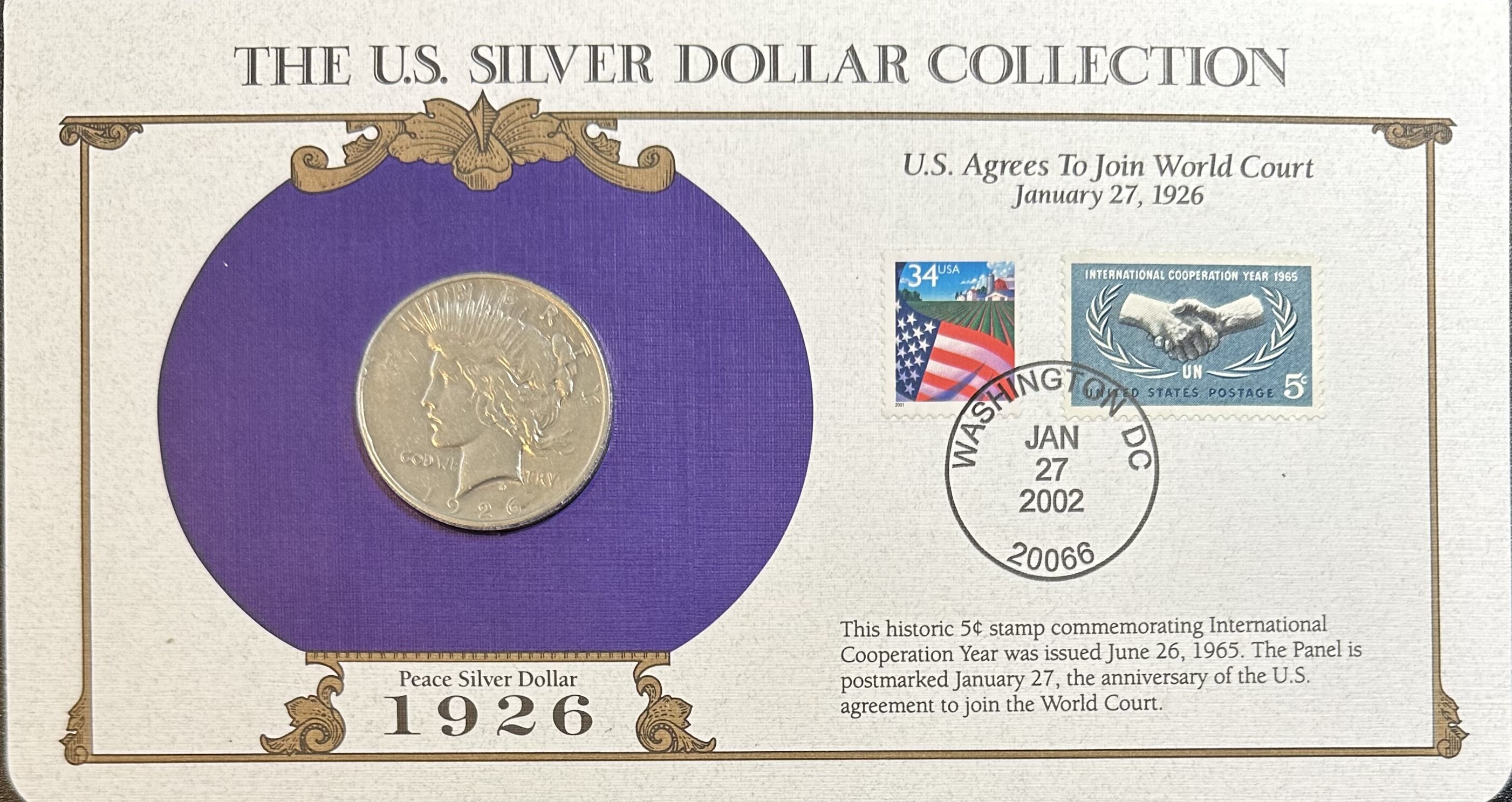 >1926-D U.S. Silver Peace Dollar - The U.S. Silver Dollar Collection ...