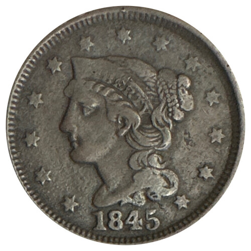 - 1845 U.S. Braided Hair Liberty Head One Cent | Property Room