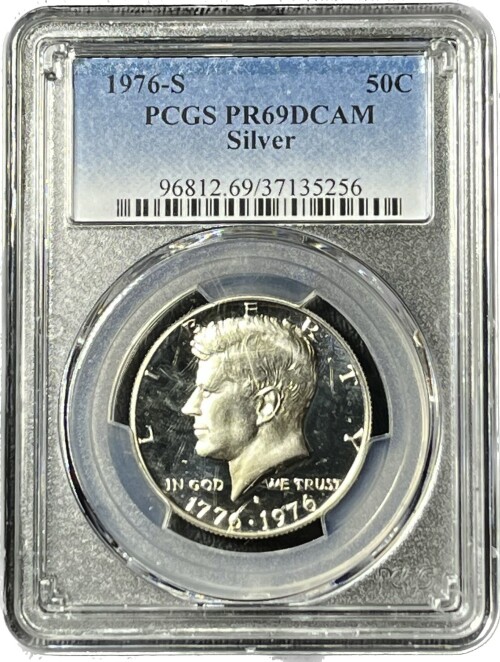 * 1976-S U.S. Silver Bicentennial Kennedy Half Dollar - Certified PR69DCAM by PCGS | Property Room