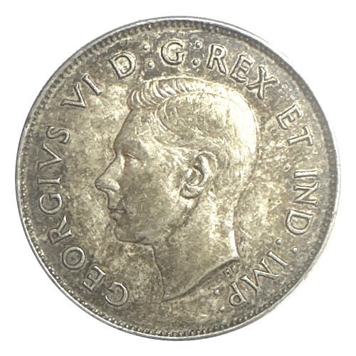 - 1945 Canada Silver 50 Cent Coin - George VI | Property Room