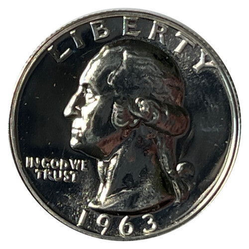 1963-P U.S. Silver Gem Proof Washington Quarter - Mirror Shine ...