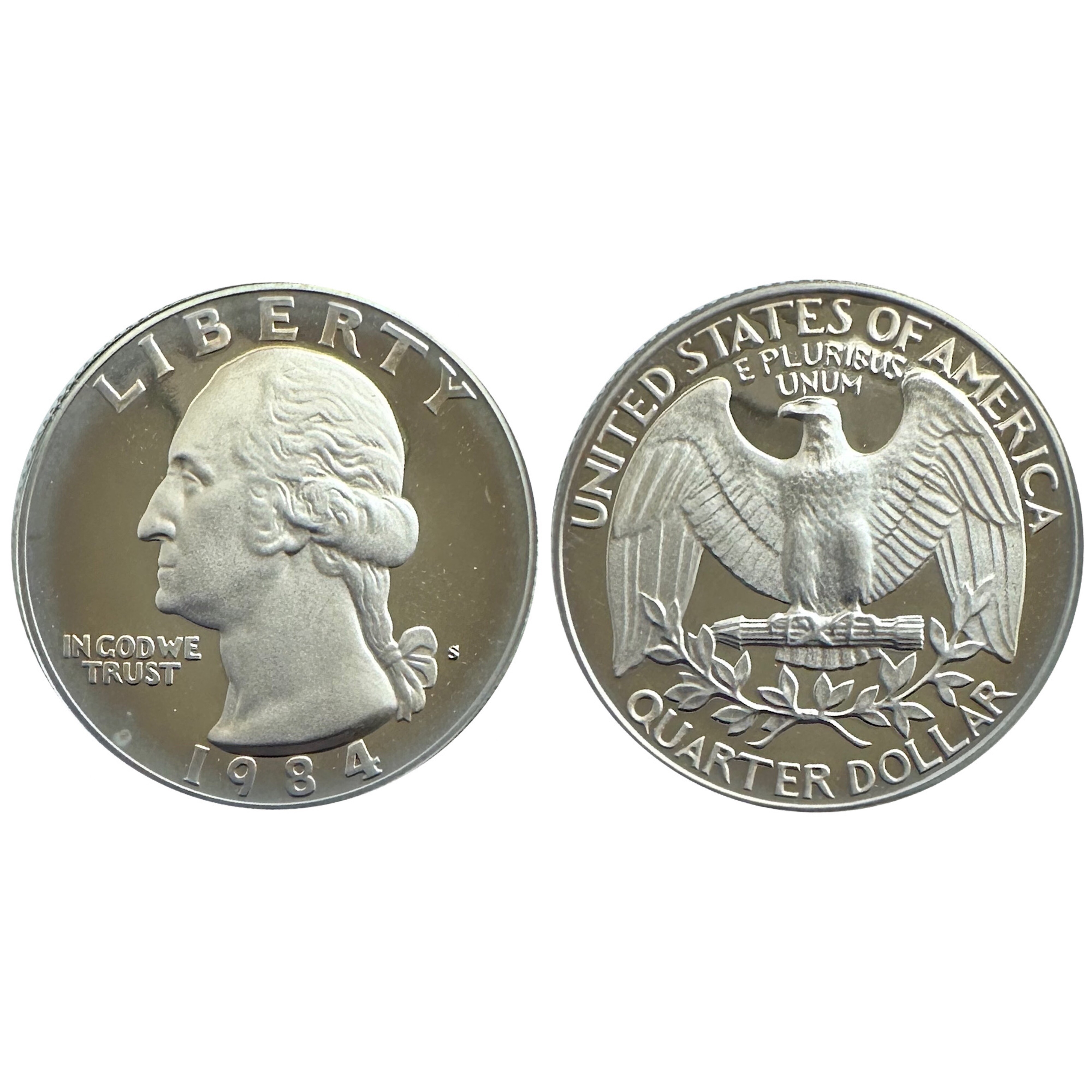 1984-S Proof Washington Quarter & 2000-S U.S. Proof State Quarter ...
