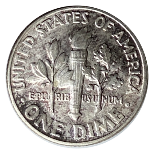 1955 US Silver Uncirculated Roosevelt Dime | Property Room