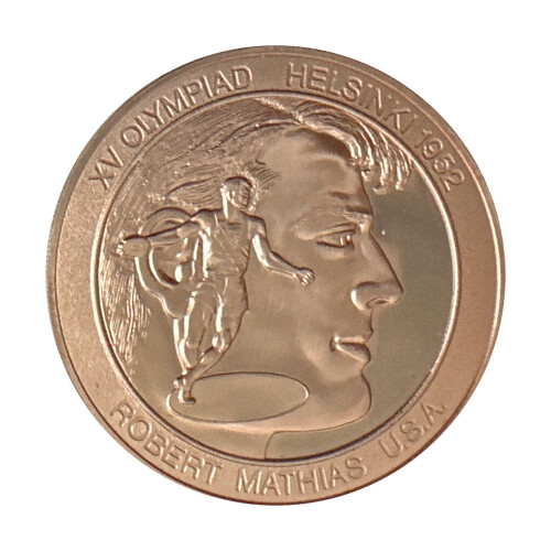 - 1952 Great Olympic Moments Collectible Bronze Token - Robert Mathias ...
