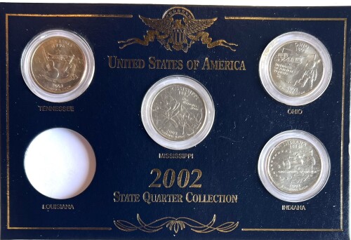 - 2002 (D&P) U.S. State Quarter "Partial" Collection - Tennessee ...