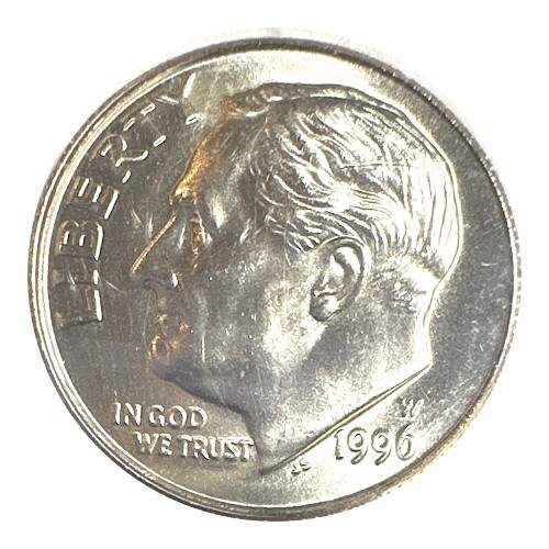 - 1996-W U.S. Uncirculated Roosevelt Dime with Full Bands "A Modern ...