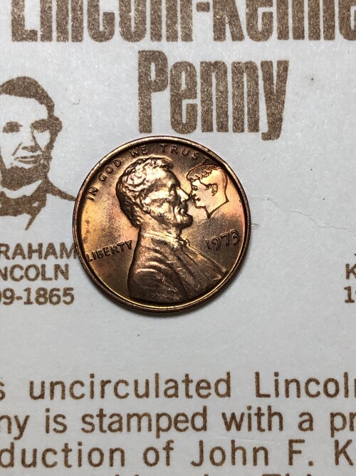 1973 U.S. Lincoln-Kennedy Cent - Uncirculated Commemorative Coin ...