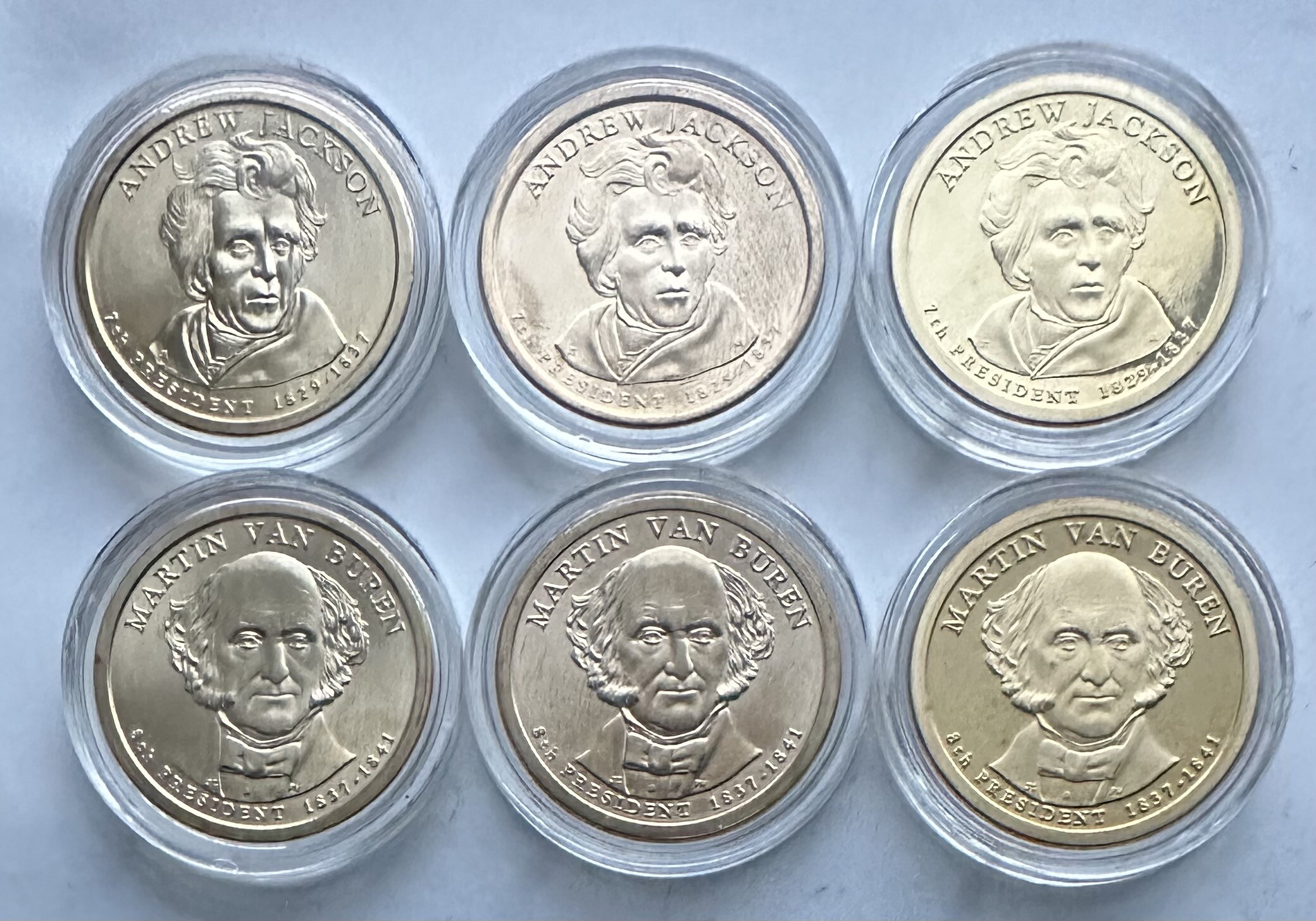 2008 (P&D) Andrew Jackson and Martin Van Buren Uncirculated ...