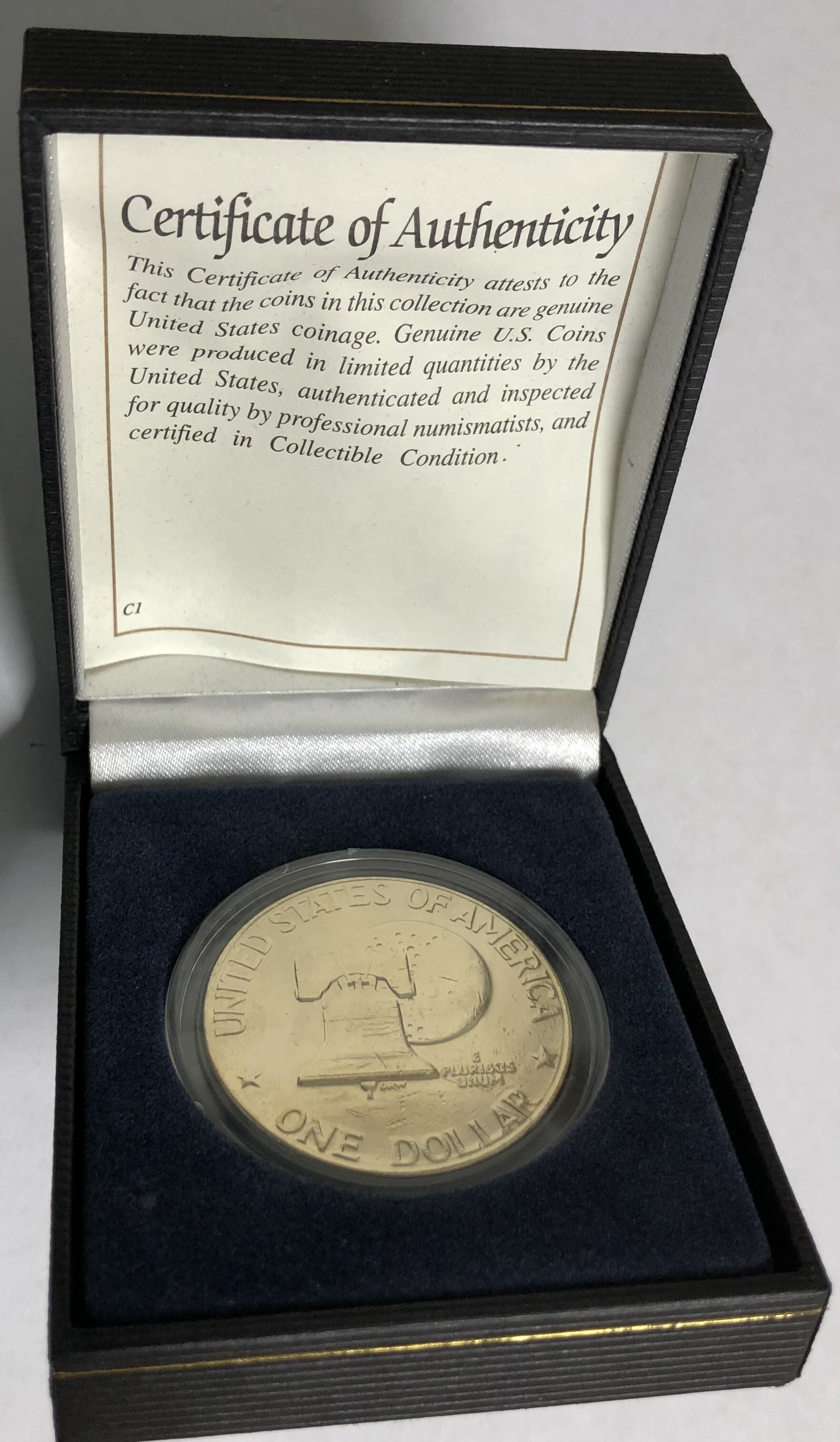 >1776 1976-D US Bicentennial Eisenhower Liberty One Dollar Clad Coin ...