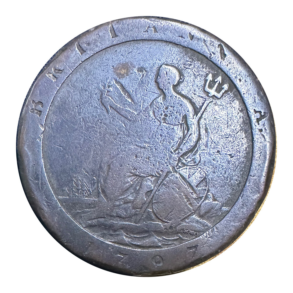 >1797 Great Britain George III D.G. Rex - One Pence - Rare | Property Room