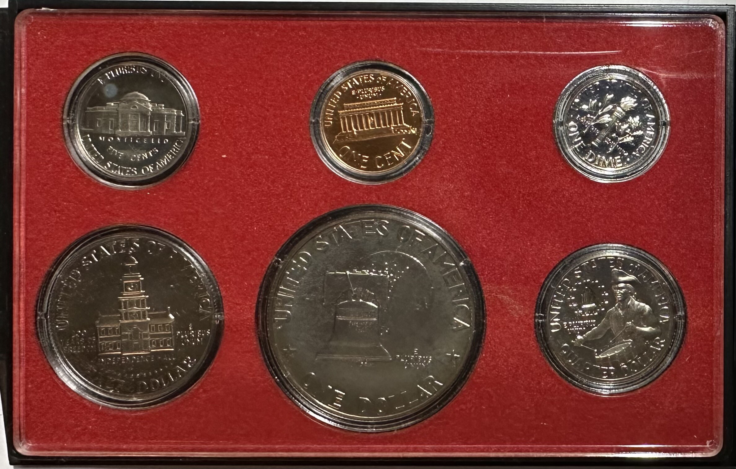 >1975-S U.S. Bicentennial Proof Set - 6 Coins Including Eisenhower ...