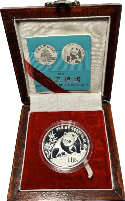 * 1990 China 1 Oz. Silver Proof Panda Coin - Limited Edition: 20,000 ...