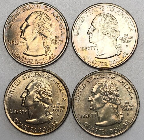 *US Washington State Quarters - 2008-P Hawaii, 2002-P Ohio, 2007-P ...