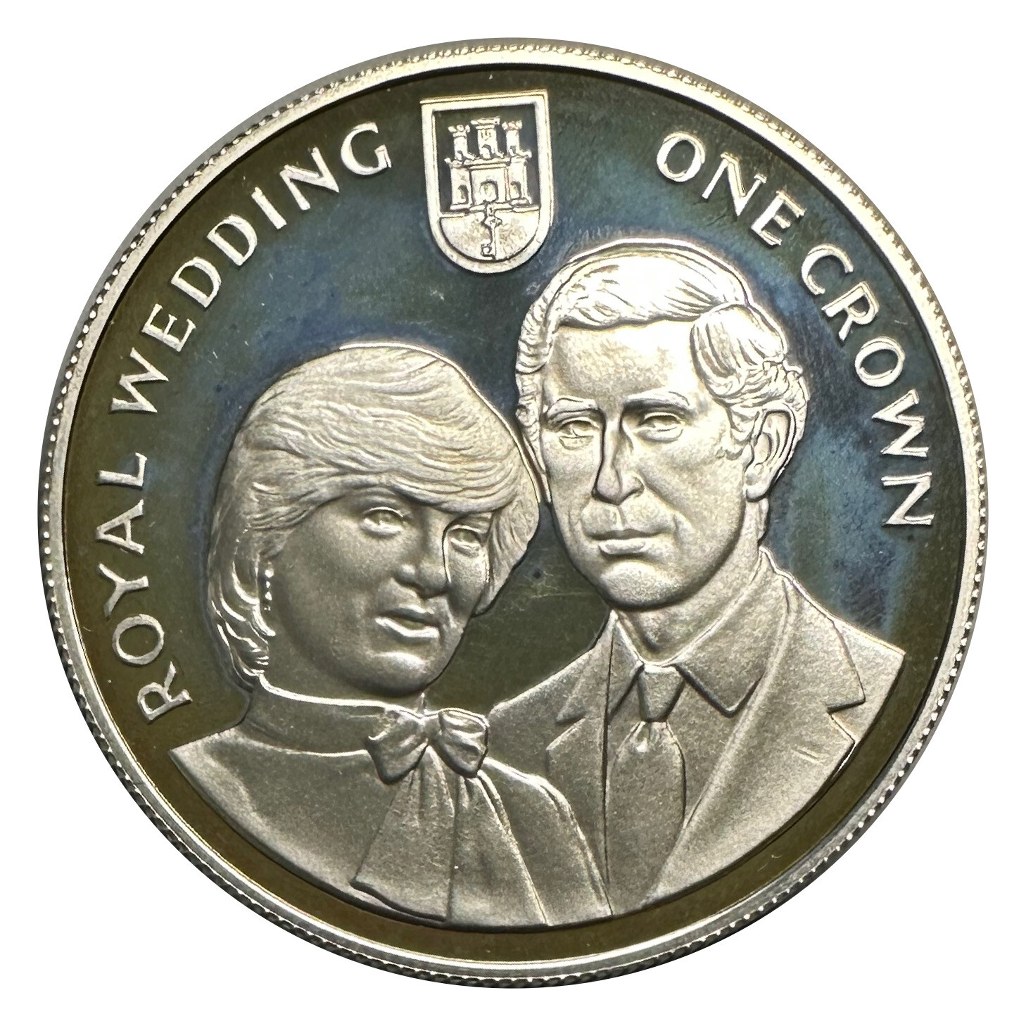 >1981 Gibraltar UK Silver Royal Wedding One Crown Coin - Princess Diana ...