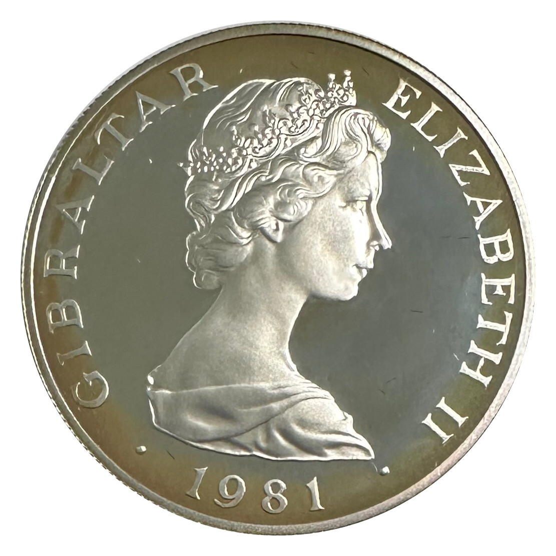 >1981 Gibraltar UK Silver Royal Wedding One Crown Coin - Princess Diana ...