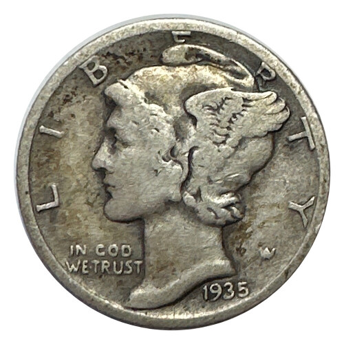 - 1935 U.S. Silver Mercury Winged Liberty Dime | Property Room