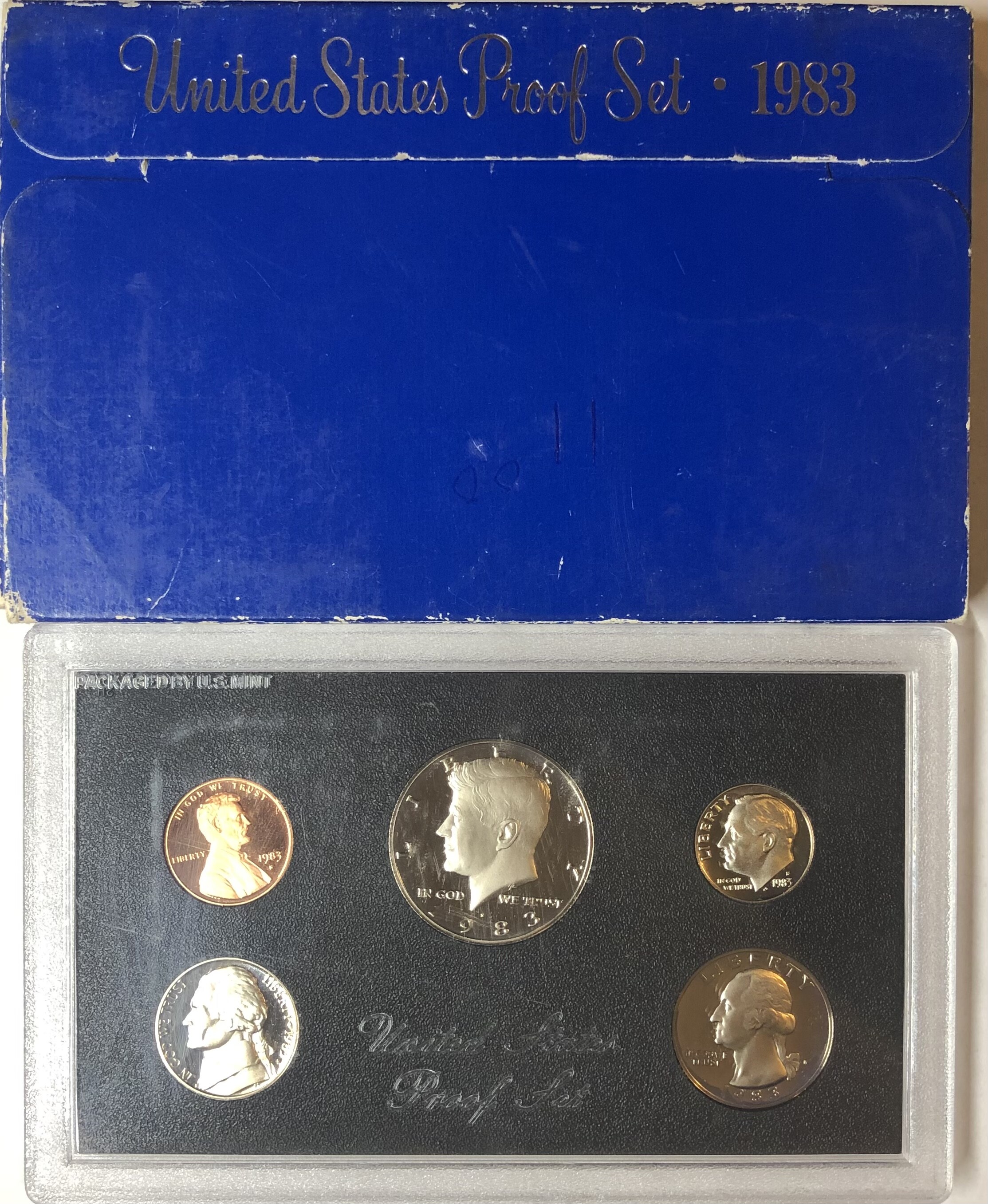 >1983-S U.S. Proof Set - 5 Coins in Original Government Packaging ...