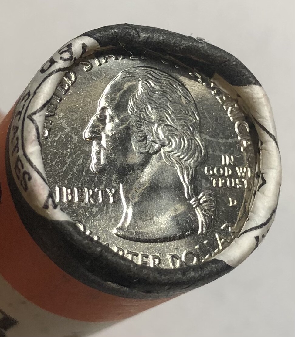 >2005-D U.S. Original Mint Wrapped $10 Roll of West Virginia State ...