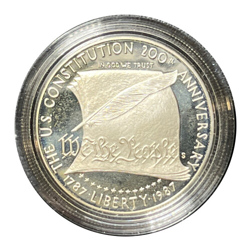 * 1987-S United States Constitution Silver Dollar Proof Coin in Mint ...