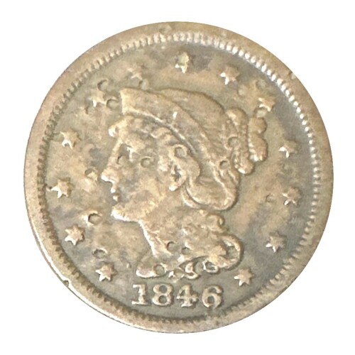 - 1846 U.S. Braided Hair Large Cent | Property Room