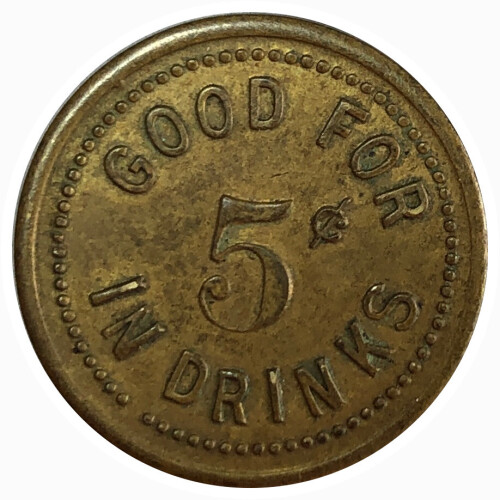 #Vintage Chicago Tavern Token - The Haig - Good For 5¢ in Drinks ...