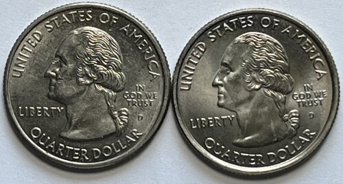 1999 and 2000 U.S. Colorized State Quarters - New Jersey & Maryland ...