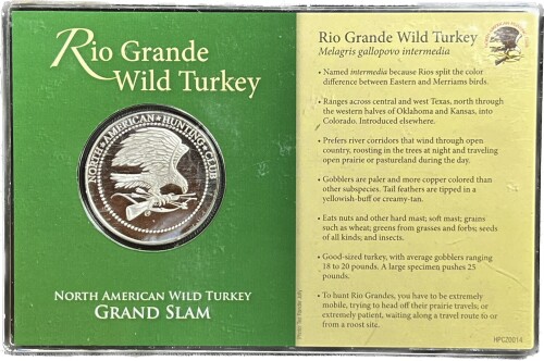 . North American Wild Turkey Grand Slam - Rio Grande Wild Turkey Silver ...