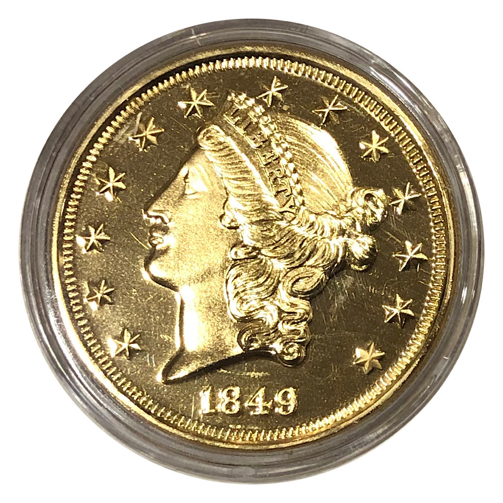 >1949 U.S. Replica Proof Liberty Double Eagle $20 Coin - Layered Gold ...
