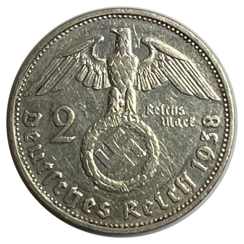 * 1938-G Germany 2 Reichs Mark Coin | Property Room
