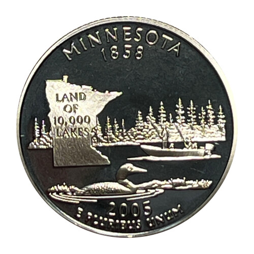 * 2005-S U.S. Silver Gem Proof State Quarter - Minnesota | Property Room