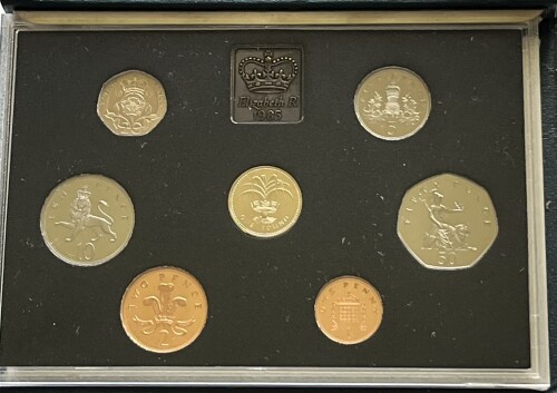 1985 United Kingdom Proof 7 Coin Collection - Limited Edition - 125k ...