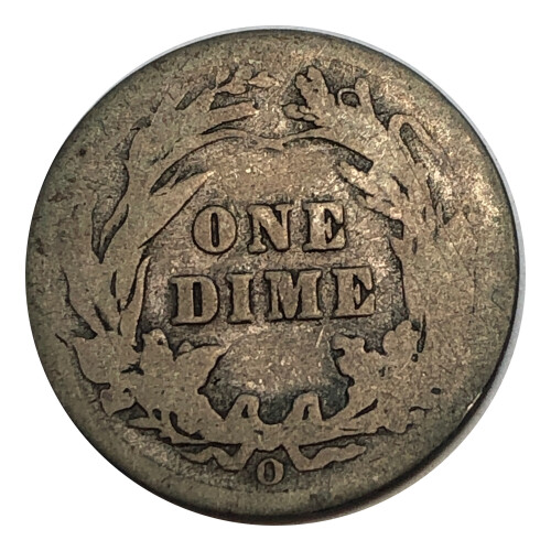 *1908-O US Silver Liberty Barber Dime in Historic Old US Mint New ...