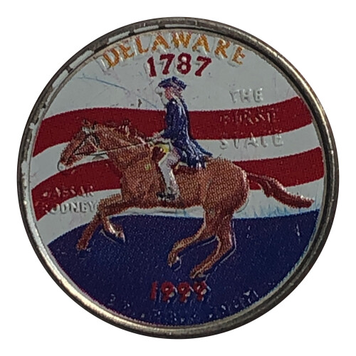 *1999-P US Colorized Uncirculated Washington Statehood Quarter ...