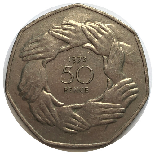 *1973 Great Britain 50 Pence - "Entry into European Economic Community ...