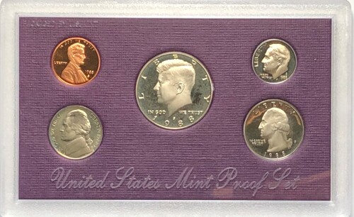 *1988-S United States Mint Proof Set - 5 Coins in Original US Mint ...