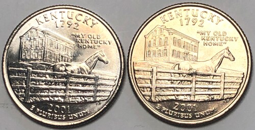 *2002 (P&D) US Statehood Commemorative Quarters – Kentucky (2 Coins ...